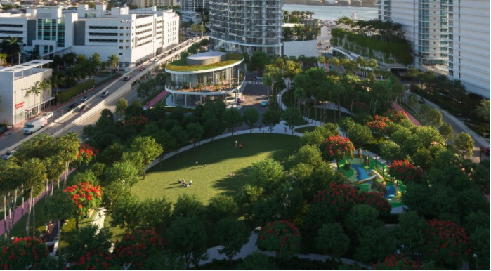 500 alton road developers begin construction on 3-acre public park