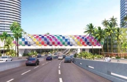 Miami Beach kaleidoscopic bridge inches toward reality