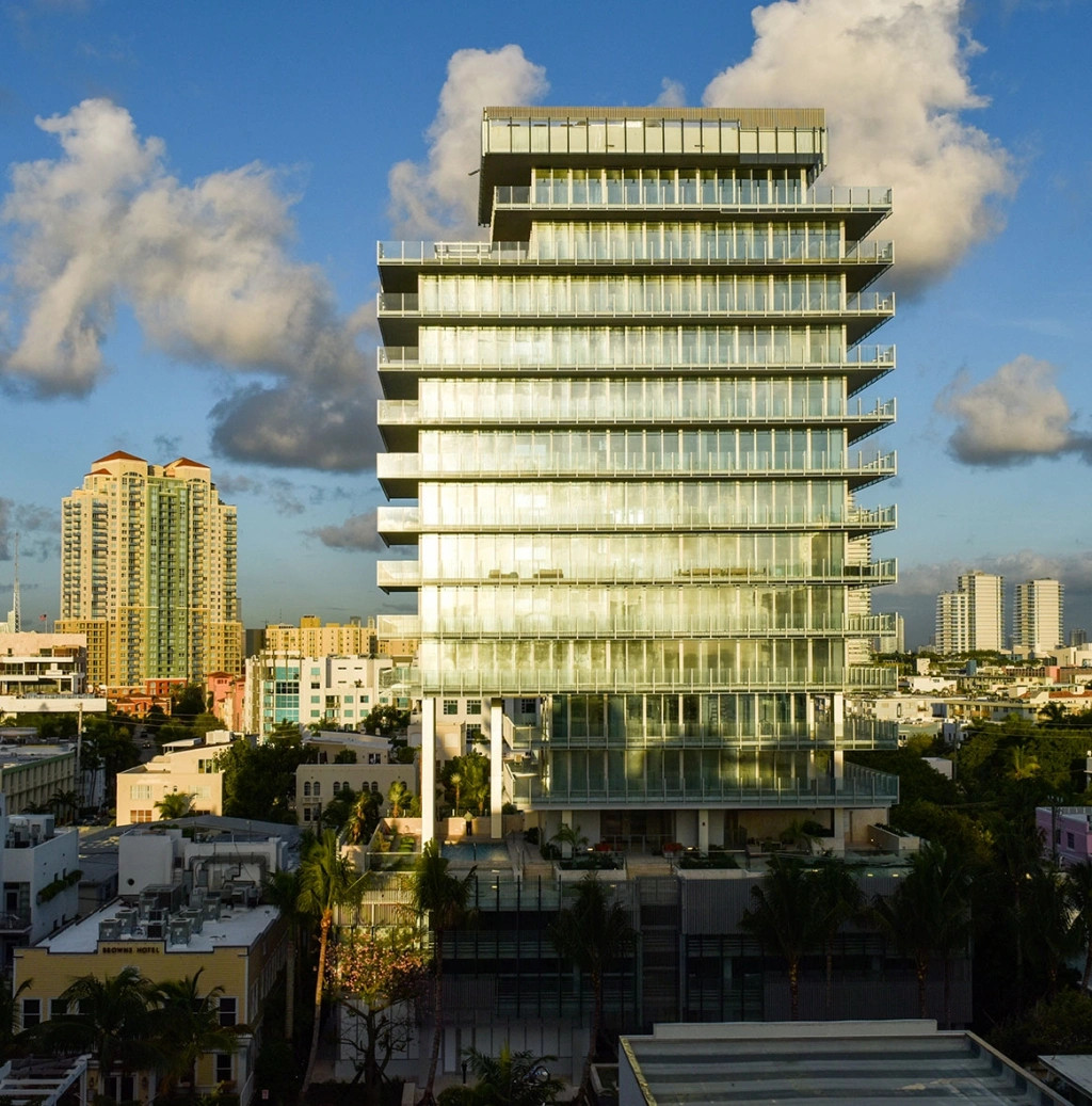Inside the Glass Residences in Miami Beach